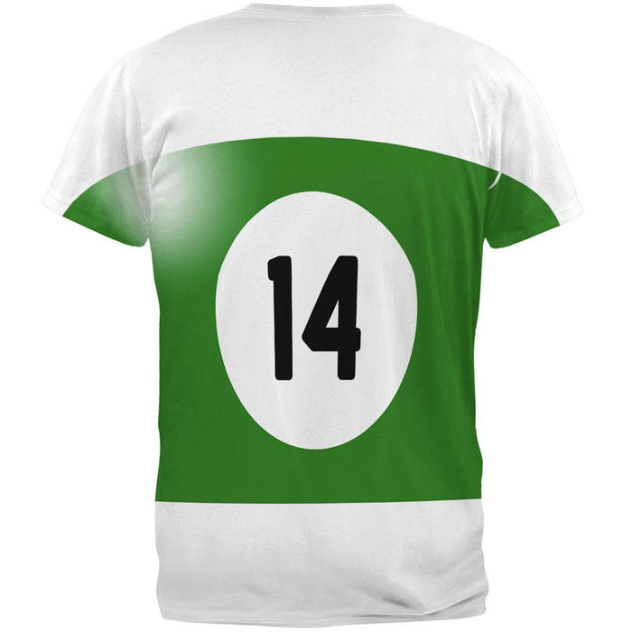 Halloween Billiard Pool Ball Fourteen Costume All Over Mens T Shirt ...
