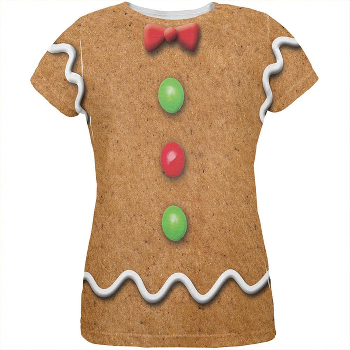 Gingerbread Man Costume All Over Womens T Shirt – Old Glory