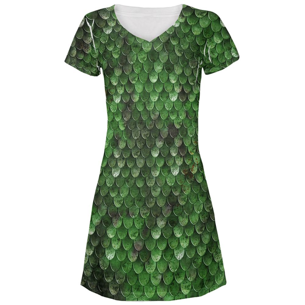 Halloween Wood Elf Scale Mail Armor Costume All Over Juniors Beach Cov ...