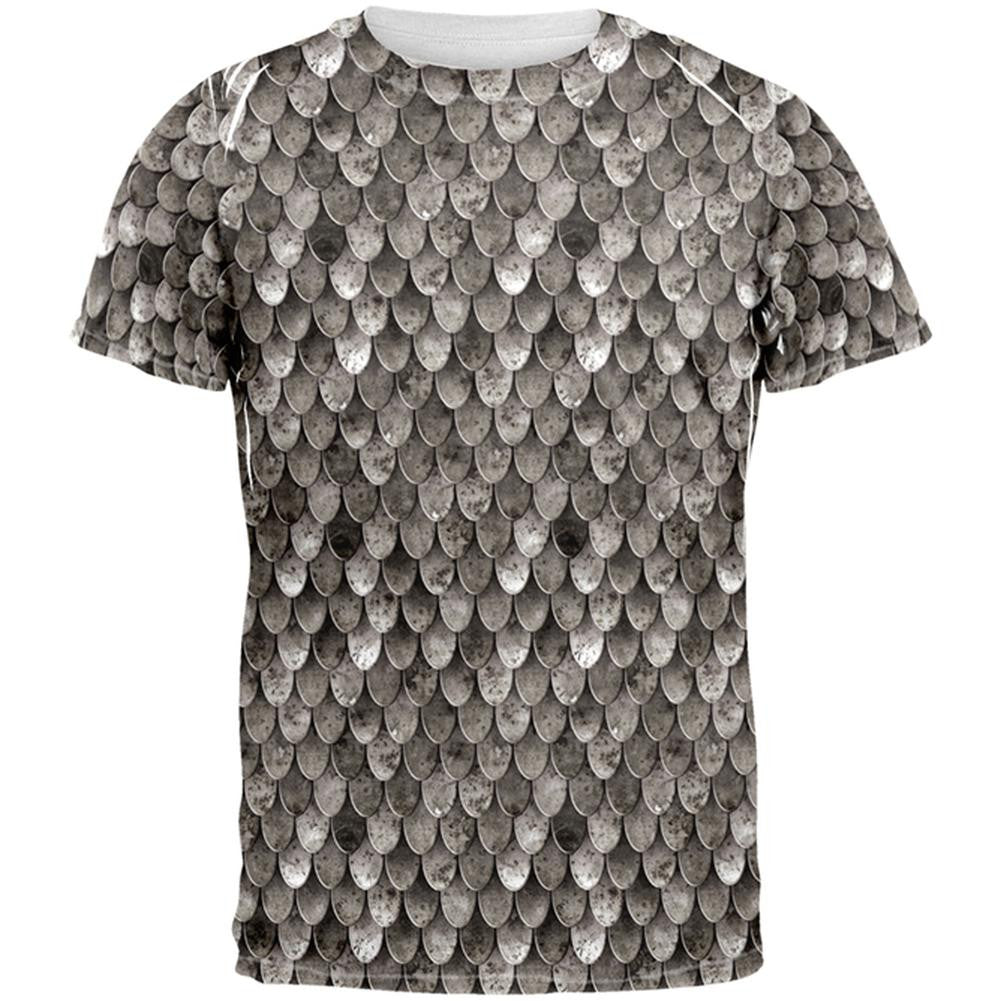 Steel Scale Armor Costume All Over Adult T-Shirt – Old Glory