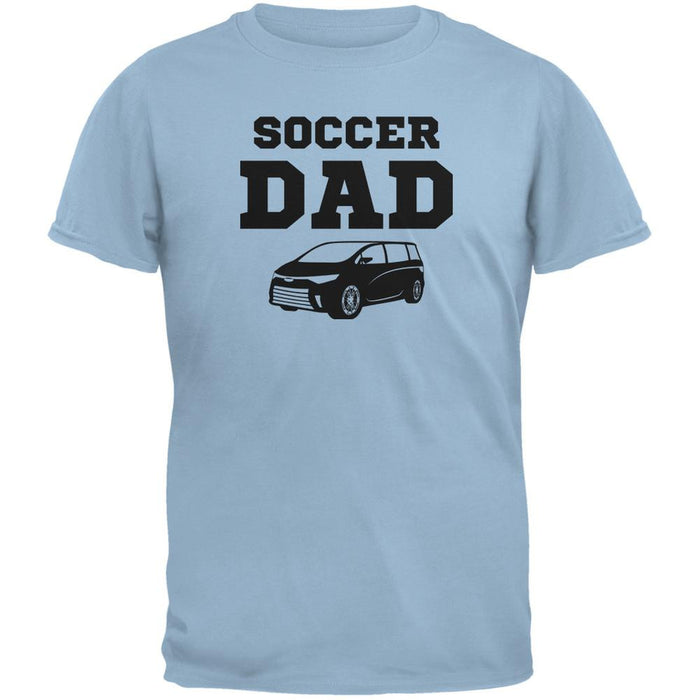 Fathers Day Soccer Dad Light Blue Adult T-Shirt – Old Glory