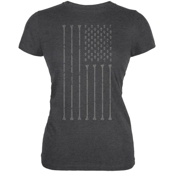 Skull & Bones American Flag Dark Heather Juniors Soft T-Shirt – Old Glory