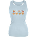 Ice Cream Cone Food Pale Blue Juniors Soft Tank Top – Old Glory