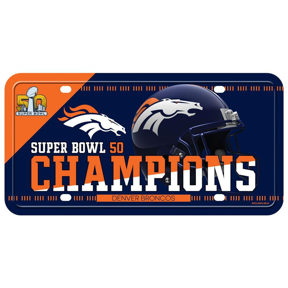 Denver Broncos - Super Bowl 50 Champions License Plate – Old Glory