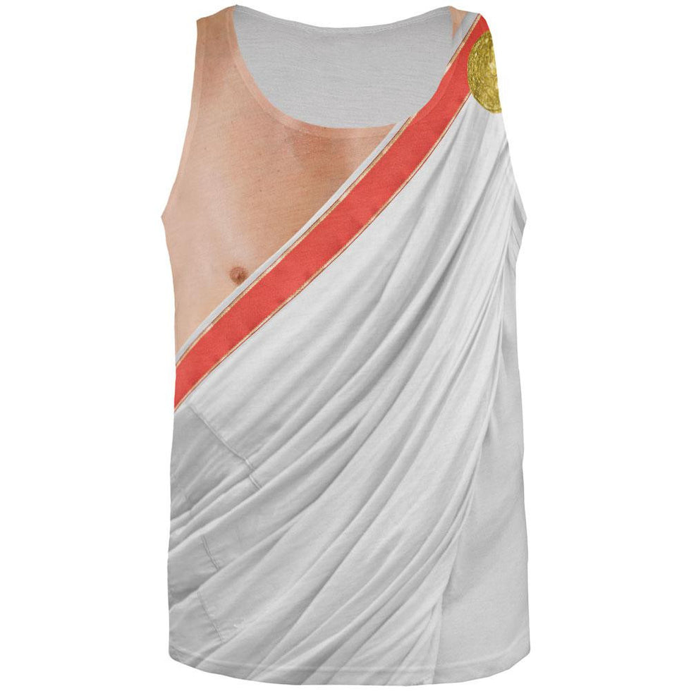 Halloween Costume Roman Toga Costume All Over Adult Tank Top – Old Glory