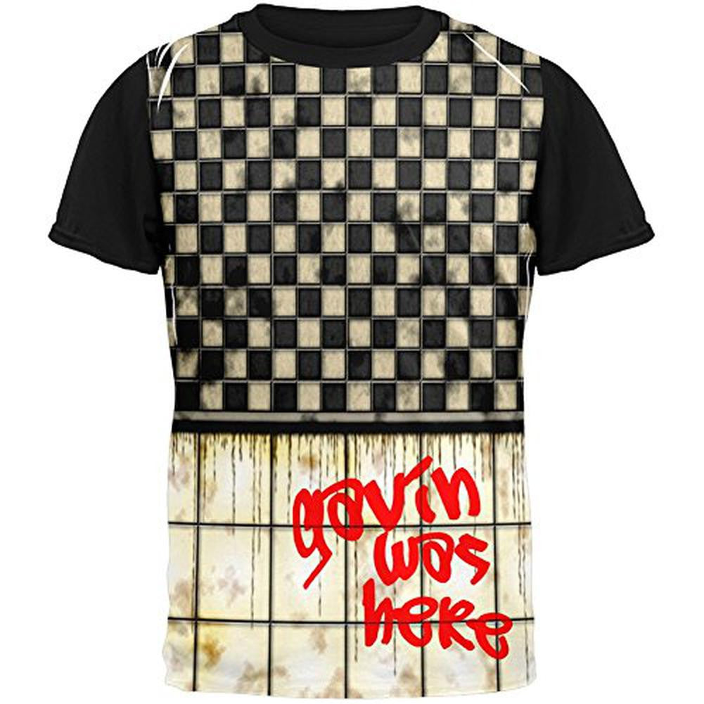 GAVIN Was Here Graffiti Adult Black Back T-Shirt – Old Glory