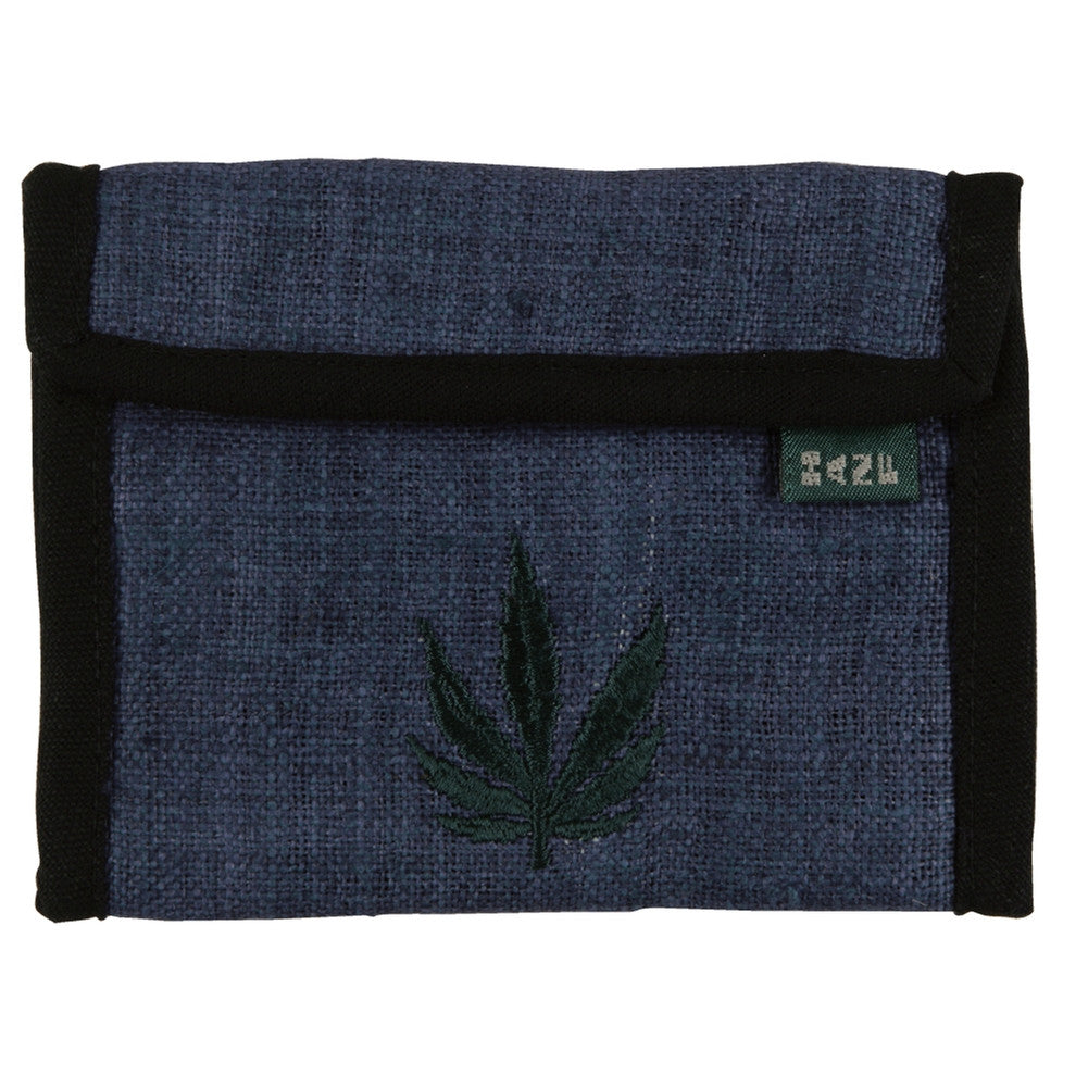 Pot Leaf Logo Periwinkle Hemp Wallet – Old Glory