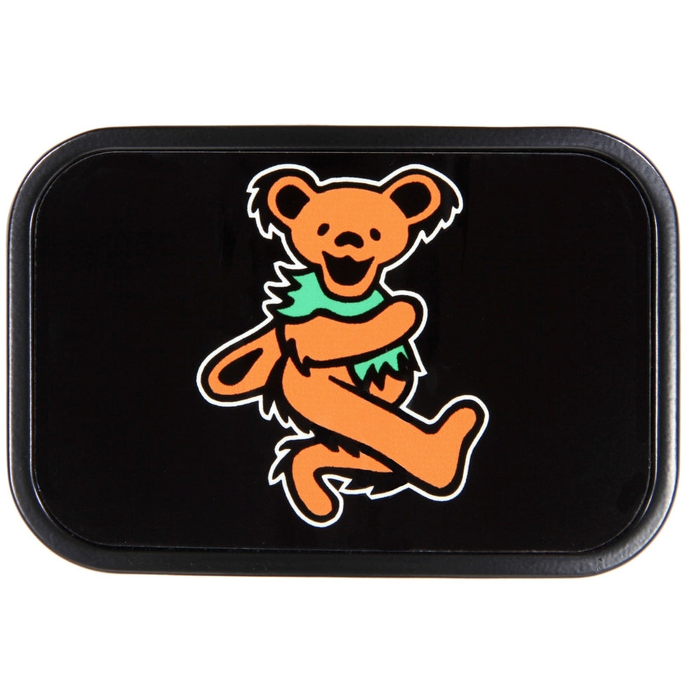 Grateful Dead Orange Dancing Bear Belt Buckle Old Glory