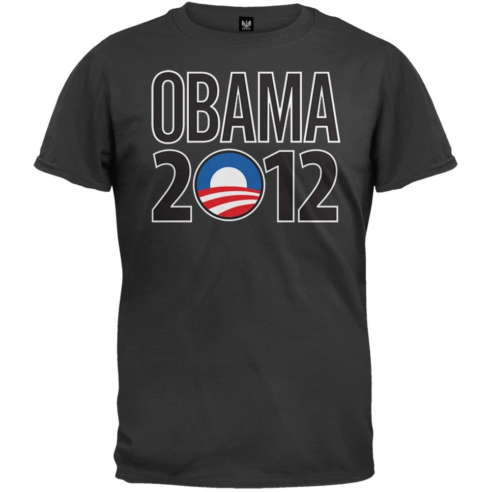 Obama - 2012 Rising Sun Logo Black T-Shirt – Old Glory