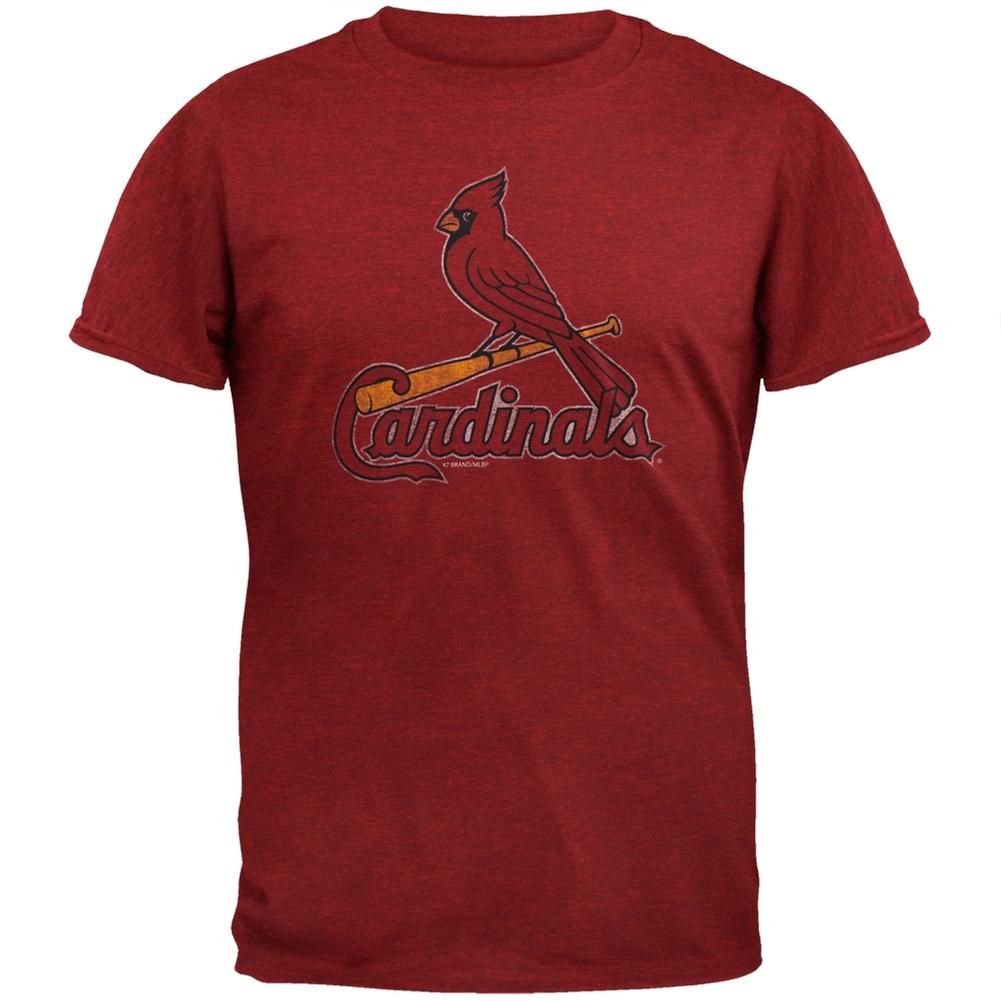 St. Louis Cardinals - Logo Scrum Premium Red T-Shirt – Old Glory