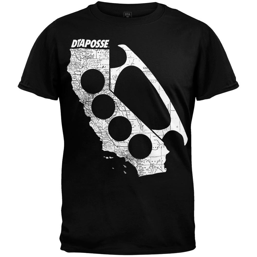 DTA - Caliknuckle Map Black & White T-Shirt – Old Glory