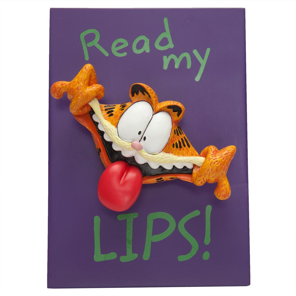 Garfield - Read My Lips! Bobble Plaque – Old Glory