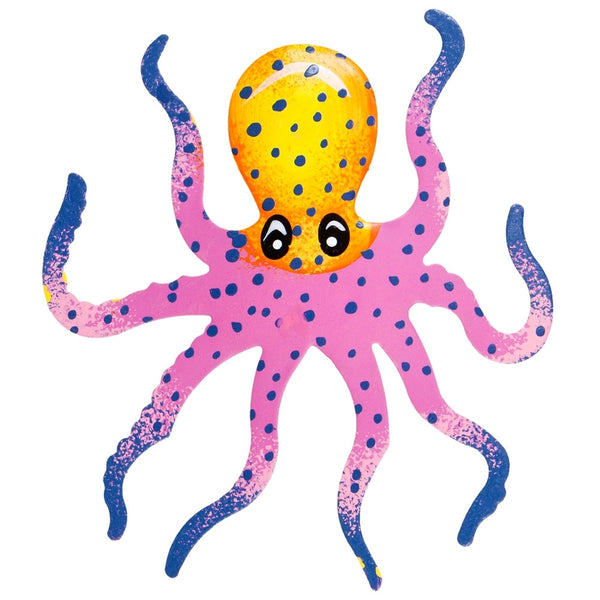 Pink Octopus Body Bobble Metal Magnet – Old Glory