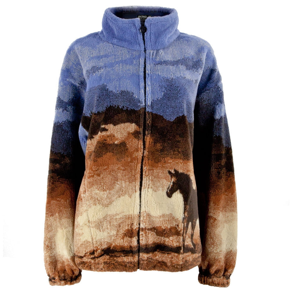 Trail End Horses Galloping Juniors Fleece Jacket – Old Glory